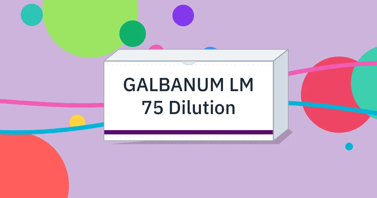 Symbolbild: Packung mit der Aufschrift GALBANUM LM 75 Dilution (PZN 13495569) – Verfügbarkeit und Bezug in Apotheken in Frankfurt am Main