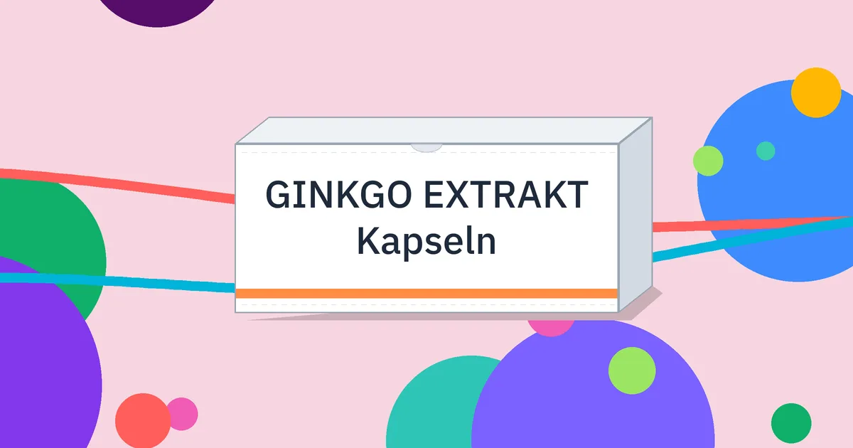 Symbolbild: Packung mit der Aufschrift GINKGO EXTRAKT Kapseln (PZN 19412372) – Verfügbarkeit und Bezug in Apotheken in Frankfurt am Main