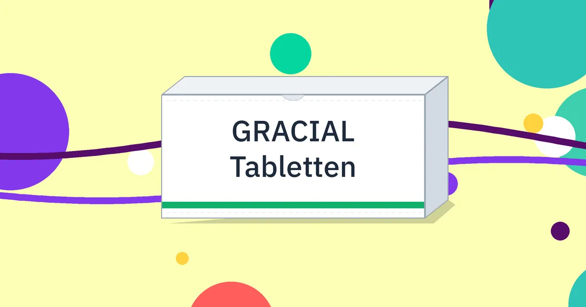 Symbolbild: Packung mit der Aufschrift GRACIAL Tabletten (PZN 04091264) – Verfügbarkeit und Bezug in Apotheken in Frankfurt am Main