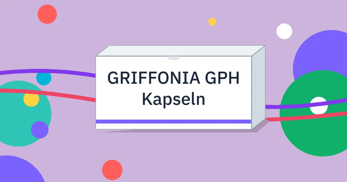 Symbolbild: Packung mit der Aufschrift GRIFFONIA GPH Kapseln (PZN 09377628) – Verfügbarkeit und Bezug in Apotheken in Frankfurt am Main