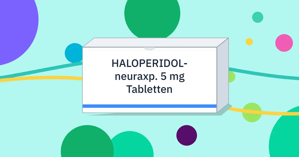 Symbolbild: Packung mit der Aufschrift HALOPERIDOL-neuraxp. 5 mg Tabletten (PZN 00276771) – Verfügbarkeit und Bezug in Apotheken in Frankfurt am Main