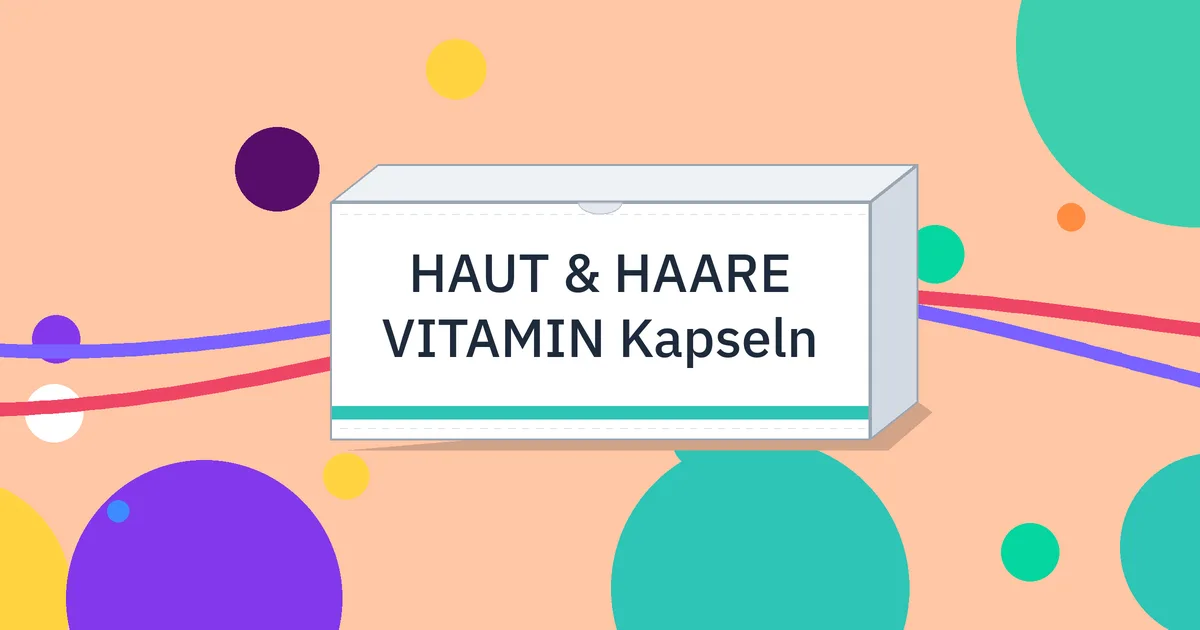 Symbolbild: Packung mit der Aufschrift HAUT & HAARE VITAMIN Kapseln (PZN 16752268) – Verfügbarkeit und Bezug in Apotheken in Frankfurt am Main