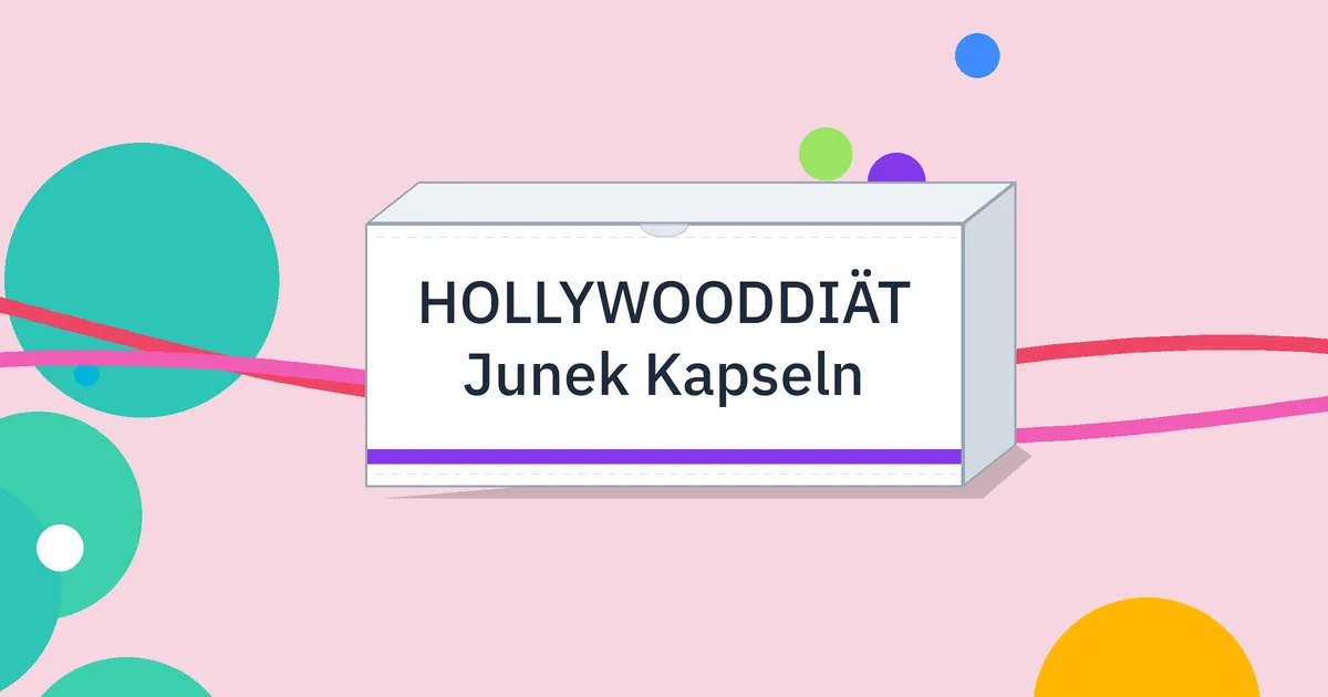 Symbolbild: Packung mit der Aufschrift HOLLYWOODDIÄT Junek Kapseln (PZN 03492972) – Verfügbarkeit und Bezug in Apotheken in Frankfurt am Main