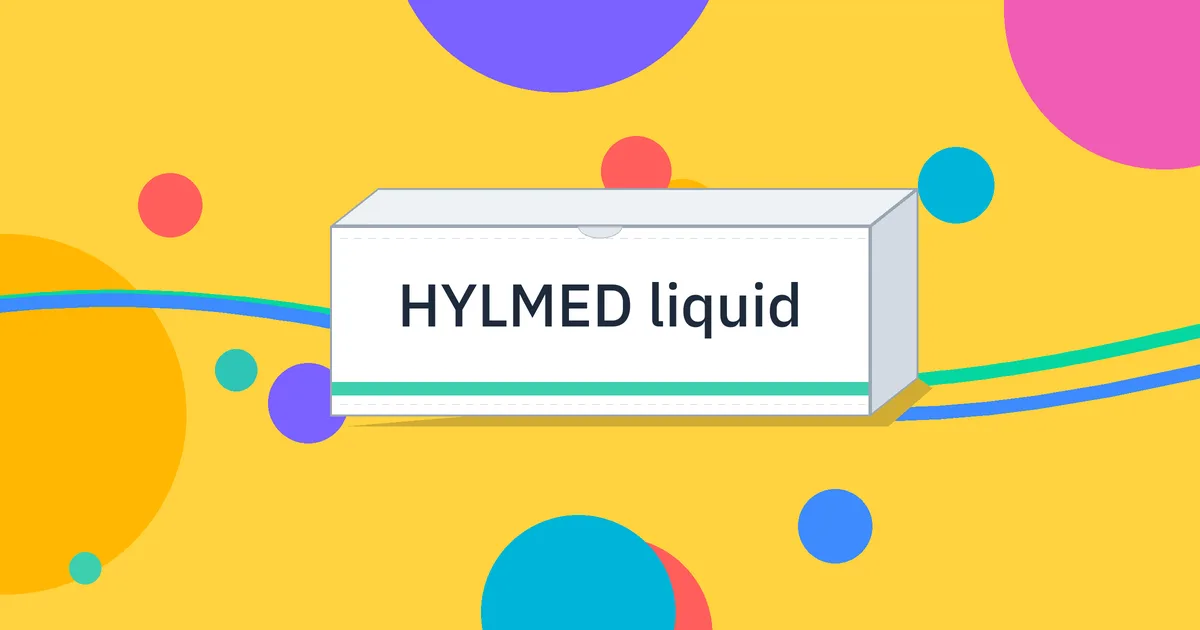 Symbolbild: Packung mit der Aufschrift HYLMED liquid (PZN 18771531) – Verfügbarkeit und Bezug in Apotheken in Frankfurt am Main