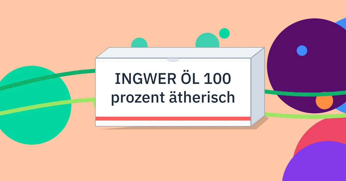 Symbolbild: Packung mit der Aufschrift INGWER ÖL 100 prozent ätherisch (PZN 01991493) – Verfügbarkeit und Bezug in Apotheken in Frankfurt am Main