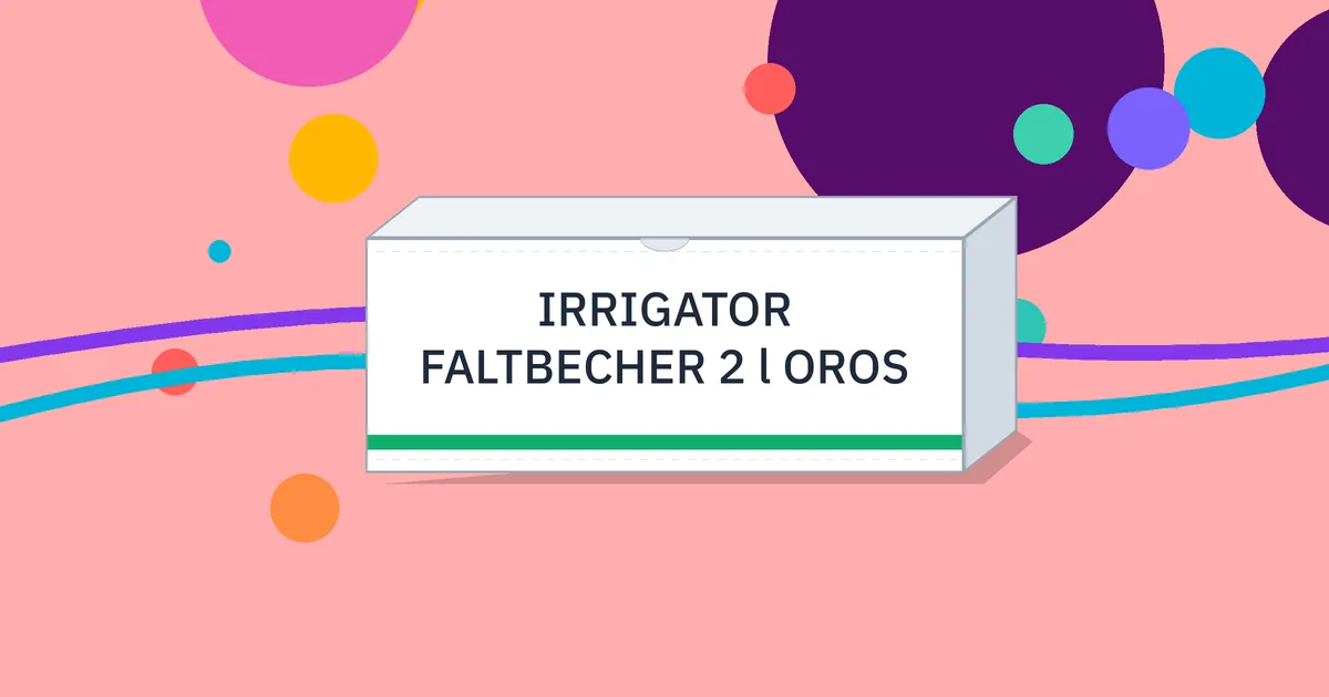 Symbolbild: Packung mit der Aufschrift IRRIGATOR FALTBECHER 2 l OROS (PZN 00275369) – Verfügbarkeit und Bezug in Apotheken in Frankfurt am Main