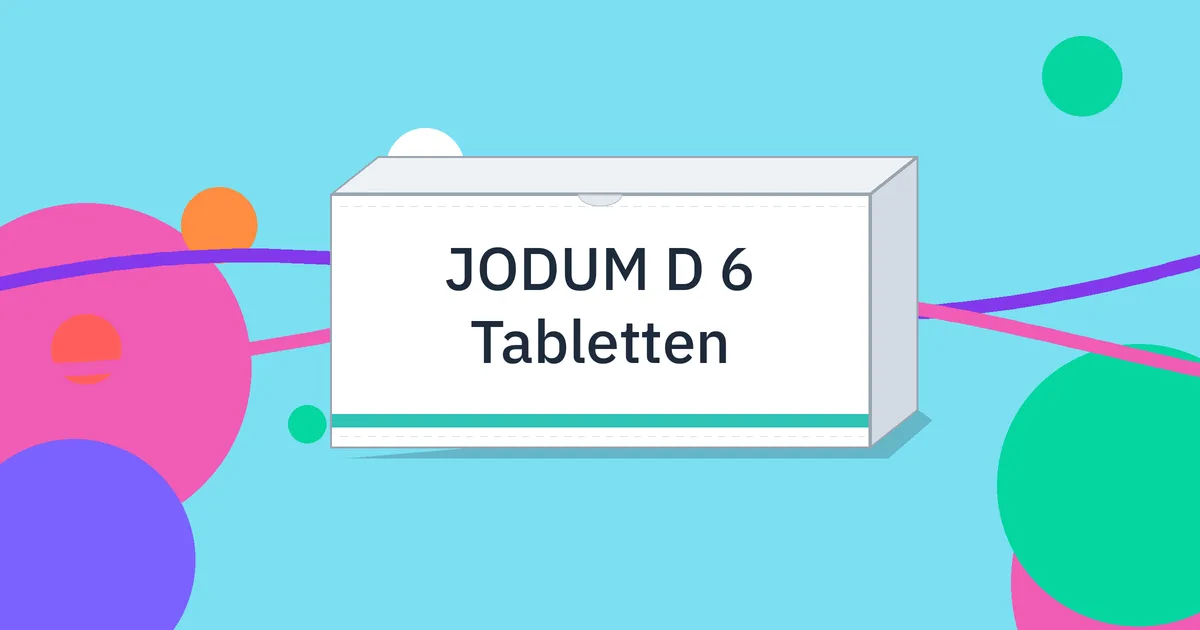 Symbolbild: Packung mit der Aufschrift JODUM D 6 Tabletten (PZN 02631934) – Verfügbarkeit und Bezug in Apotheken in Frankfurt am Main