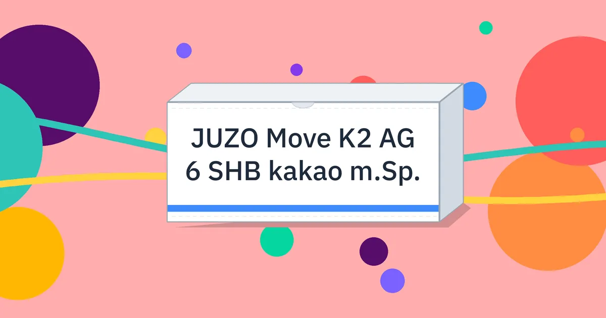 Symbolbild: Packung mit der Aufschrift JUZO Move K2 AG 6 SHB kakao m.Sp. (PZN 18555744) – Verfügbarkeit und Bezug in Apotheken in Frankfurt am Main
