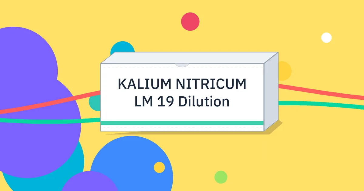 Symbolbild: Packung mit der Aufschrift KALIUM NITRICUM LM 19 Dilution (PZN 12923276) – Verfügbarkeit und Bezug in Apotheken in Frankfurt am Main