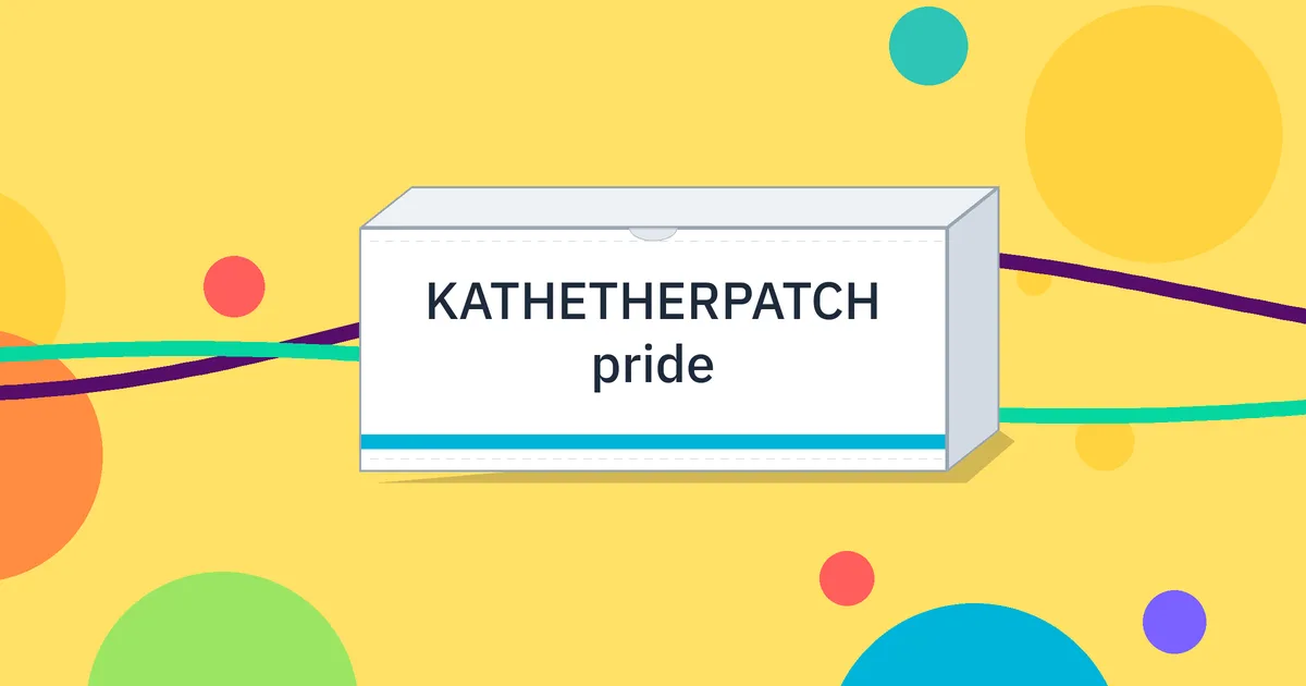 Symbolbild: Packung mit der Aufschrift KATHETHERPATCH pride (PZN 19867262) – Verfügbarkeit und Bezug in Apotheken in Frankfurt am Main