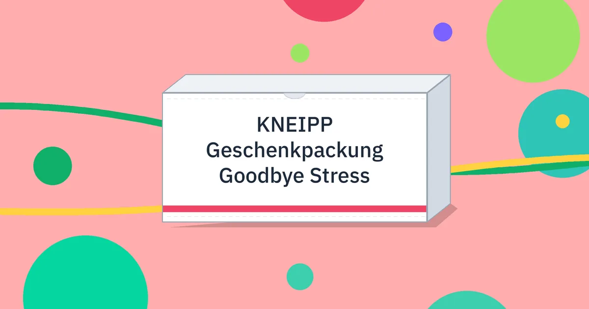 Symbolbild: Packung mit der Aufschrift KNEIPP Geschenkpackung Goodbye Stress (PZN 16142417) – Verfügbarkeit und Bezug in Apotheken in Frankfurt am Main