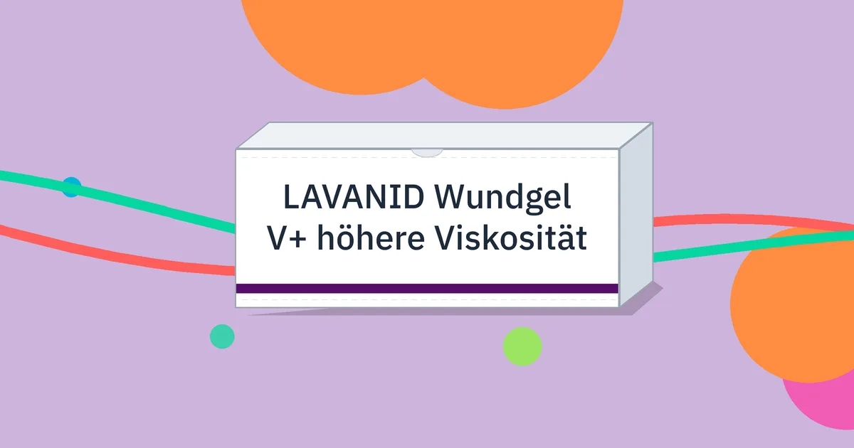 Symbolbild: Packung mit der Aufschrift LAVANID Wundgel V+ höhere Viskosität (PZN 17993011) – Verfügbarkeit und Bezug in Apotheken in Frankfurt am Main