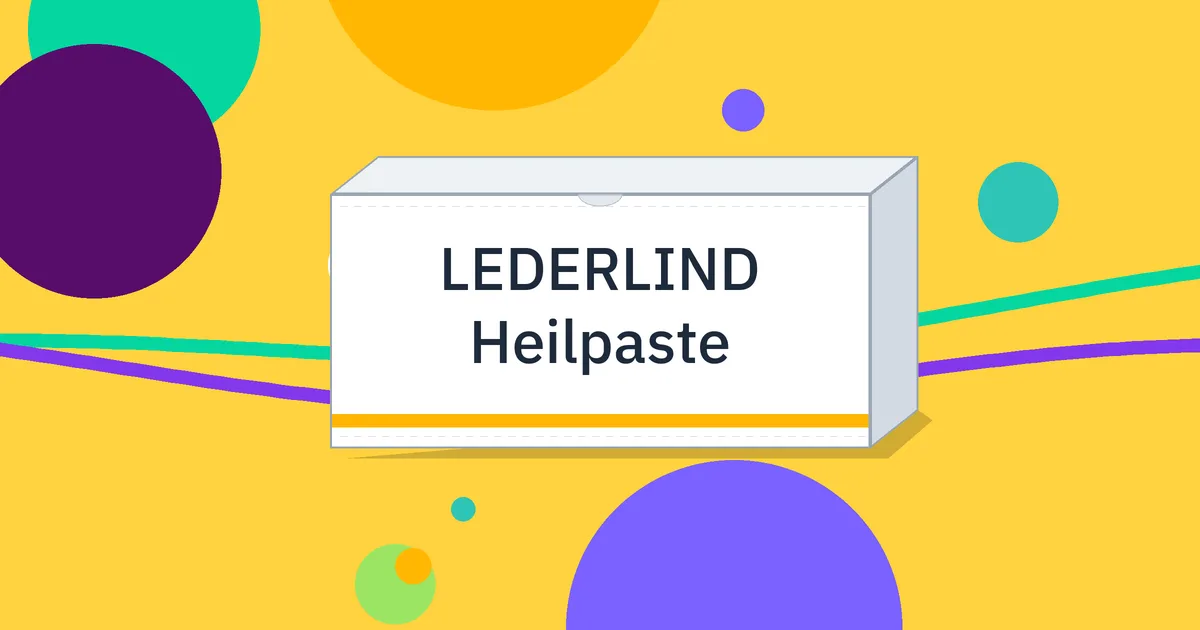 Symbolbild: Packung mit der Aufschrift LEDERLIND Heilpaste (PZN 03899260) – Verfügbarkeit und Bezug in Apotheken in Frankfurt am Main