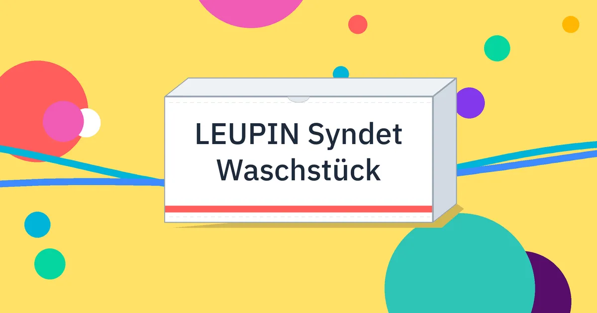 Symbolbild: Packung mit der Aufschrift LEUPIN Syndet Waschstück (PZN 02185268) – Verfügbarkeit und Bezug in Apotheken in Frankfurt am Main