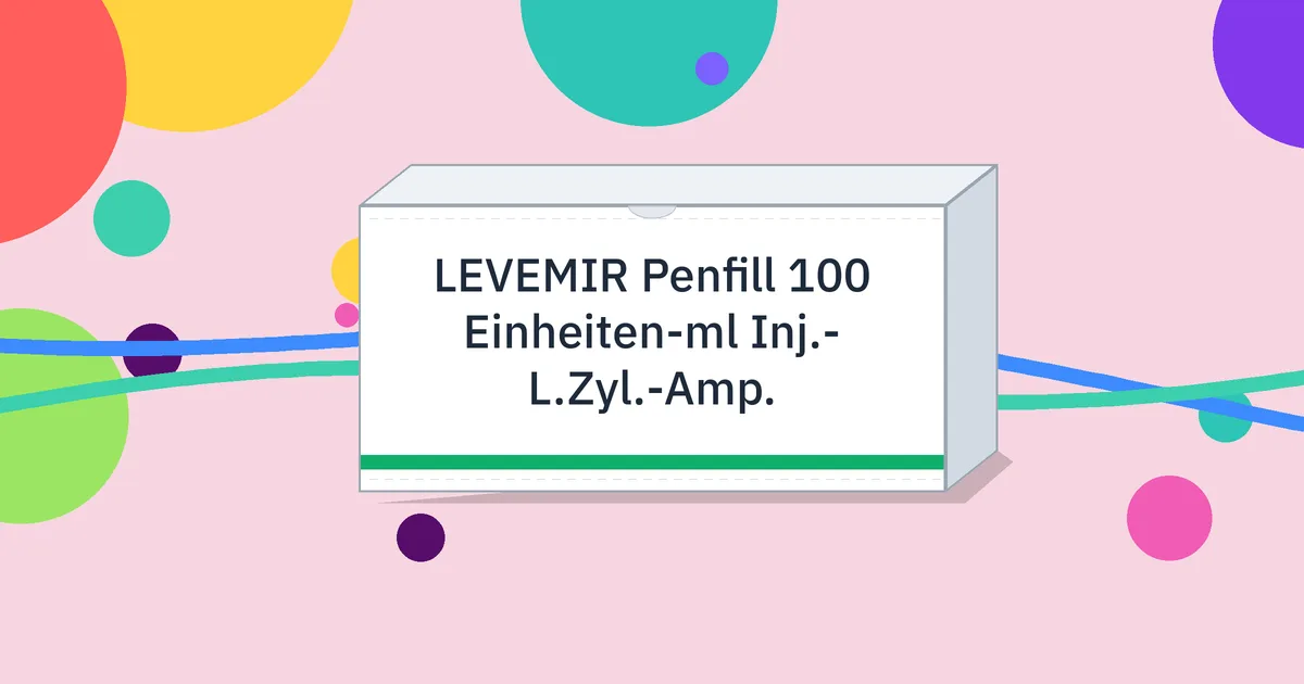Symbolbild: Packung mit der Aufschrift LEVEMIR Penfill 100 Einheiten-ml Inj.-L.Zyl.-Amp. (PZN 18769540) – Verfügbarkeit und Bezug in Apotheken in Frankfurt am Main