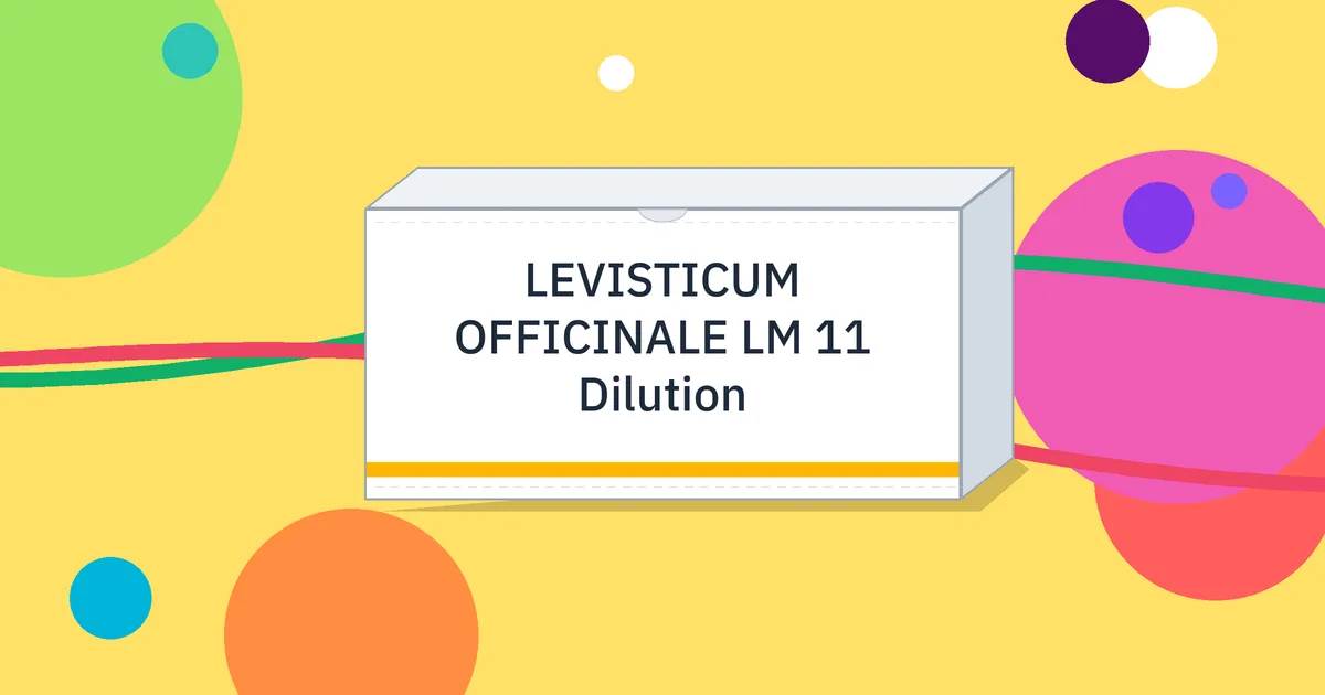 Symbolbild: Packung mit der Aufschrift LEVISTICUM OFFICINALE LM 11 Dilution (PZN 13528234) – Verfügbarkeit und Bezug in Apotheken in Frankfurt am Main
