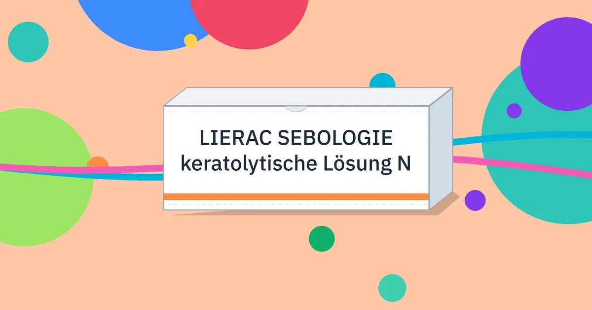 Symbolbild: Packung mit der Aufschrift LIERAC SEBOLOGIE keratolytische Lösung N (PZN 14042781) – Verfügbarkeit und Bezug in Apotheken in Frankfurt am Main