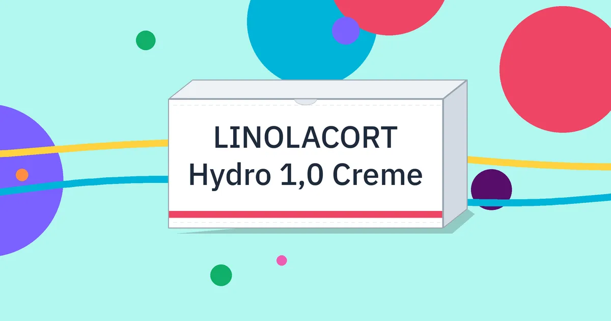 Symbolbild: Packung mit der Aufschrift LINOLACORT Hydro 1,0 Creme (PZN 04405521) – Verfügbarkeit und Bezug in Apotheken in Frankfurt am Main