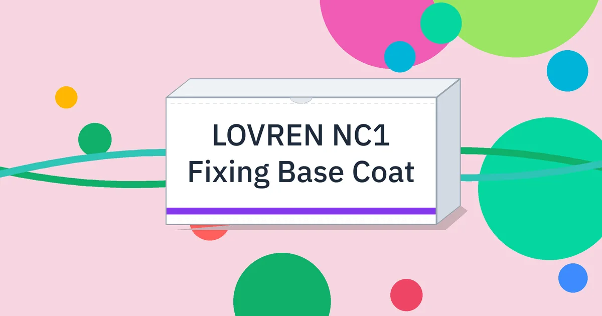 Symbolbild: Packung mit der Aufschrift LOVREN NC1 Fixing Base Coat (PZN 20030569) – Verfügbarkeit und Bezug in Apotheken in Frankfurt am Main