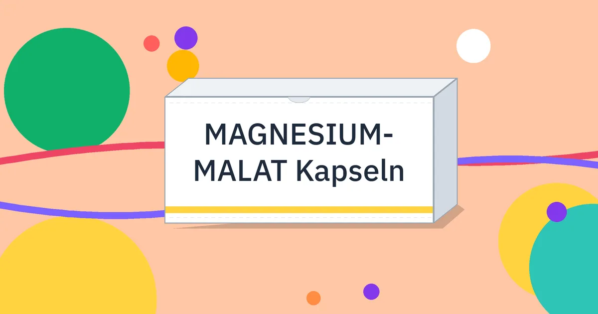 Symbolbild: Packung mit der Aufschrift MAGNESIUM-MALAT Kapseln (PZN 17884546) – Verfügbarkeit und Bezug in Apotheken in Frankfurt am Main