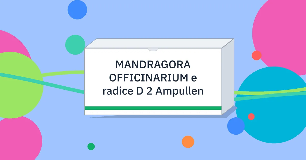 Symbolbild: Packung mit der Aufschrift MANDRAGORA OFFICINARIUM e radice D 2 Ampullen (PZN 03358311) – Verfügbarkeit und Bezug in Apotheken in Frankfurt am Main