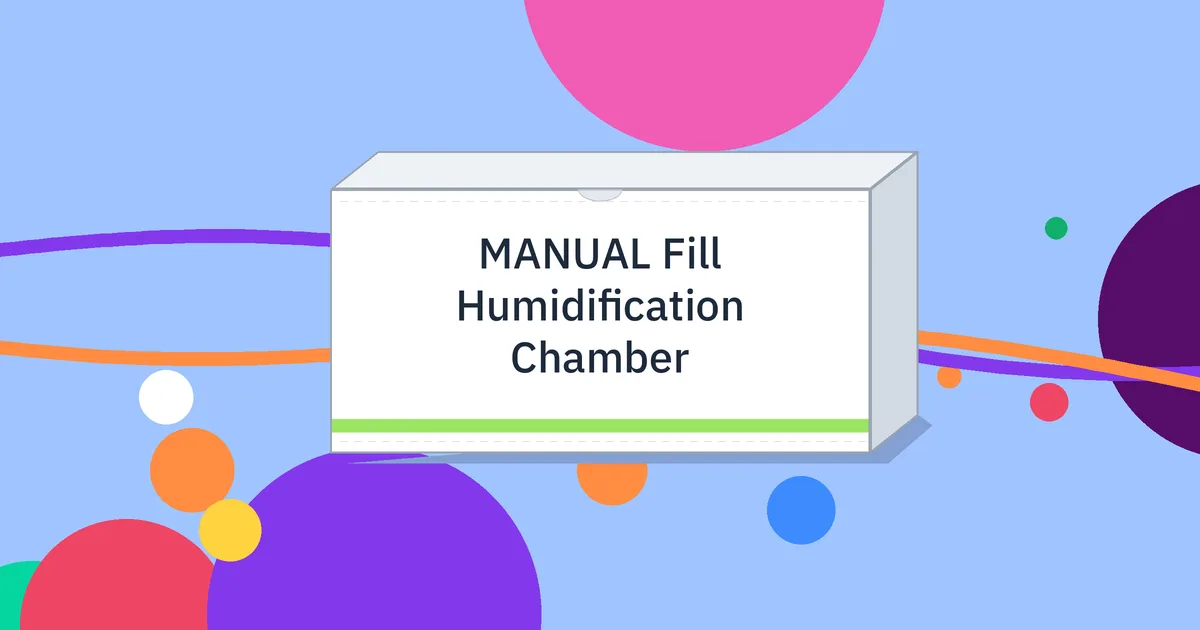 Symbolbild: Packung mit der Aufschrift MANUAL Fill Humidification Chamber (PZN 17431508) – Verfügbarkeit und Bezug in Apotheken in Frankfurt am Main