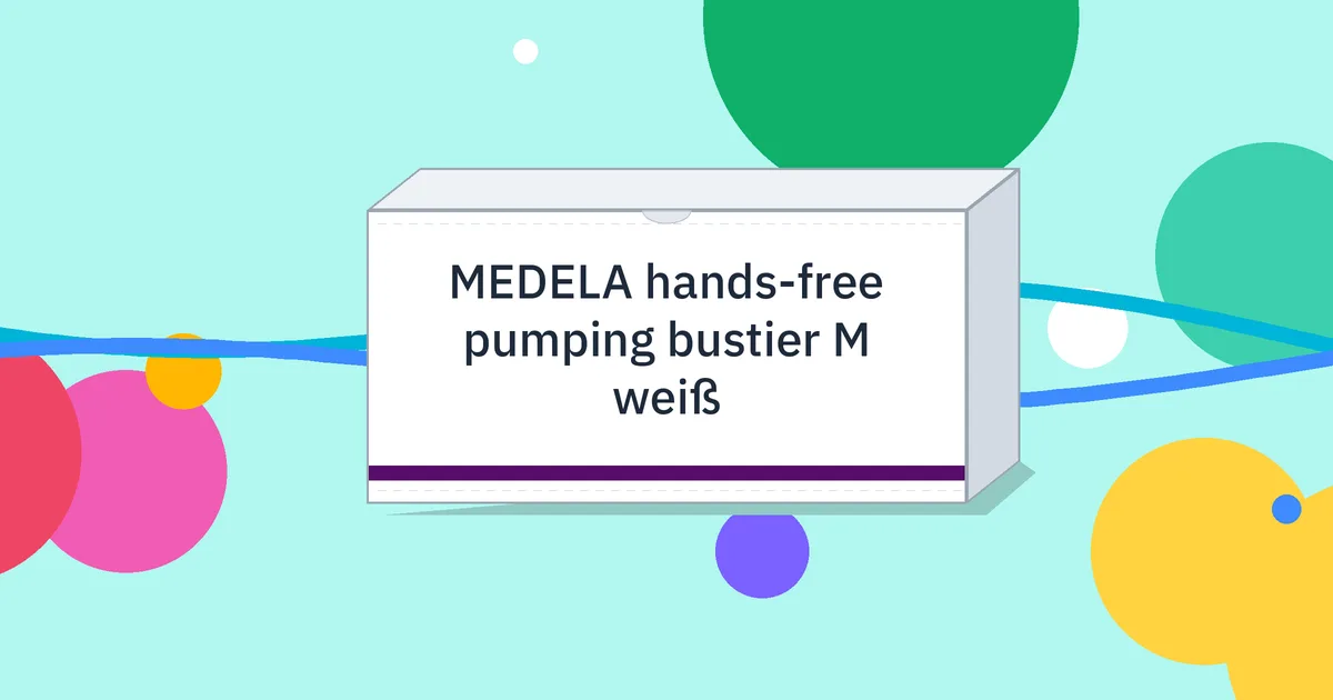 Symbolbild: Packung mit der Aufschrift MEDELA hands-free pumping bustier M weiß (PZN 18269033) – Verfügbarkeit und Bezug in Apotheken in Frankfurt am Main