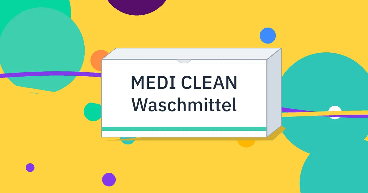 Symbolbild: Packung mit der Aufschrift MEDI CLEAN Waschmittel (PZN 18042944) – Verfügbarkeit und Bezug in Apotheken in Frankfurt am Main