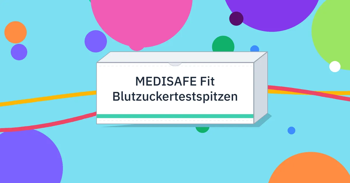 Symbolbild: Packung mit der Aufschrift MEDISAFE Fit Blutzuckertestspitzen (PZN 12449679) – Verfügbarkeit und Bezug in Apotheken in Frankfurt am Main