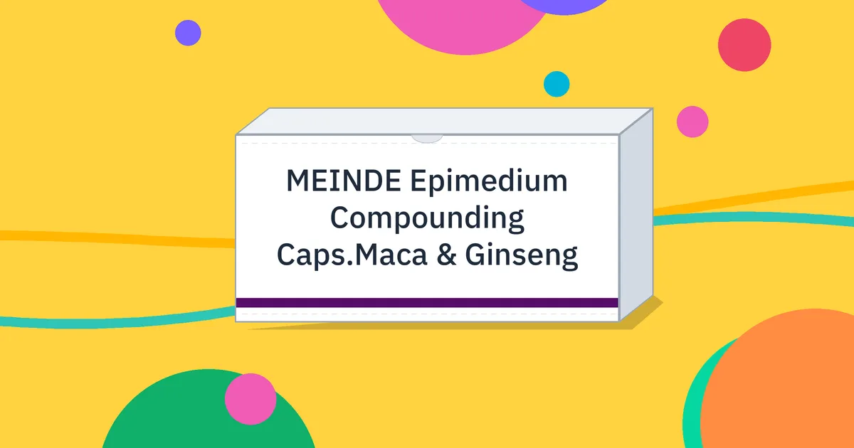 Symbolbild: Packung mit der Aufschrift MEINDE Epimedium Compounding Caps.Maca & Ginseng (PZN 20103357) – Verfügbarkeit und Bezug in Apotheken in Frankfurt am Main