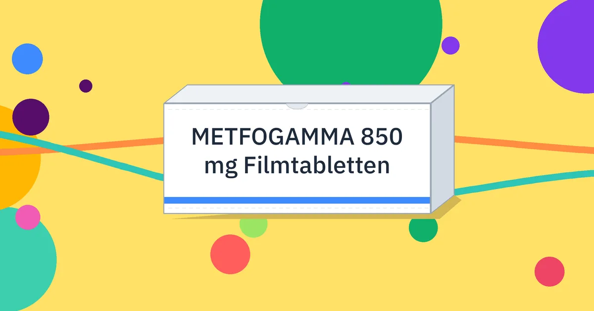 Symbolbild: Packung mit der Aufschrift METFOGAMMA 850 mg Filmtabletten (PZN 09718147) – Verfügbarkeit und Bezug in Apotheken in Frankfurt am Main