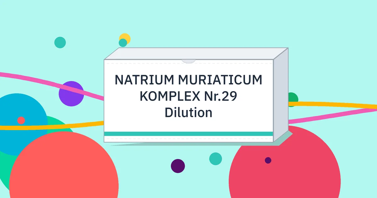 Symbolbild: Packung mit der Aufschrift NATRIUM MURIATICUM KOMPLEX Nr.29 Dilution (PZN 00704480) – Verfügbarkeit und Bezug in Apotheken in Frankfurt am Main
