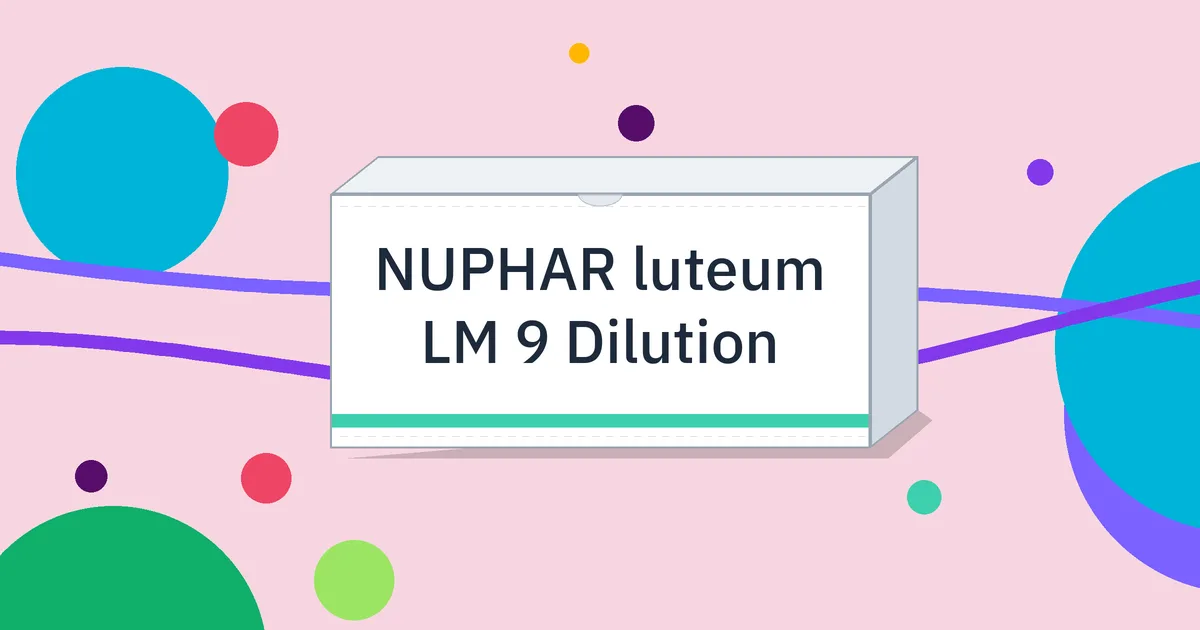 Symbolbild: Packung mit der Aufschrift NUPHAR luteum LM 9 Dilution (PZN 13620460) – Verfügbarkeit und Bezug in Apotheken in Frankfurt am Main