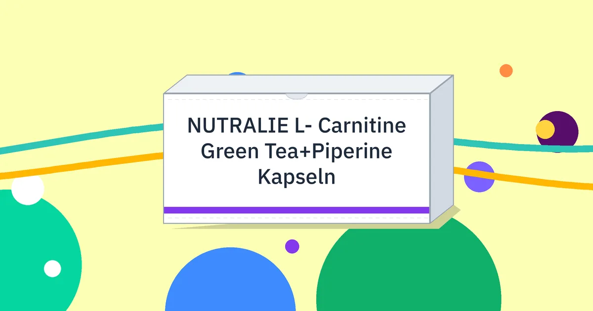 Symbolbild: Packung mit der Aufschrift NUTRALIE L- Carnitine Green Tea+Piperine Kapseln (PZN 18407937) – Verfügbarkeit und Bezug in Apotheken in Frankfurt am Main