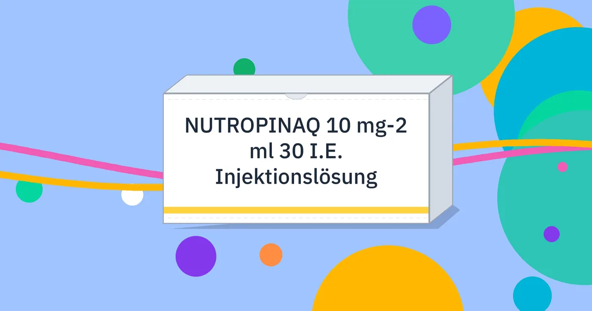 Symbolbild: Packung mit der Aufschrift NUTROPINAQ 10 mg-2 ml 30 I.E. Injektionslösung (PZN 01930103) – Verfügbarkeit und Bezug in Apotheken in Frankfurt am Main