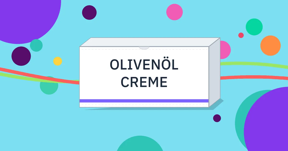 Symbolbild: Packung mit der Aufschrift OLIVENÖL CREME (PZN 20921009) – Verfügbarkeit und Bezug in Apotheken in Frankfurt am Main