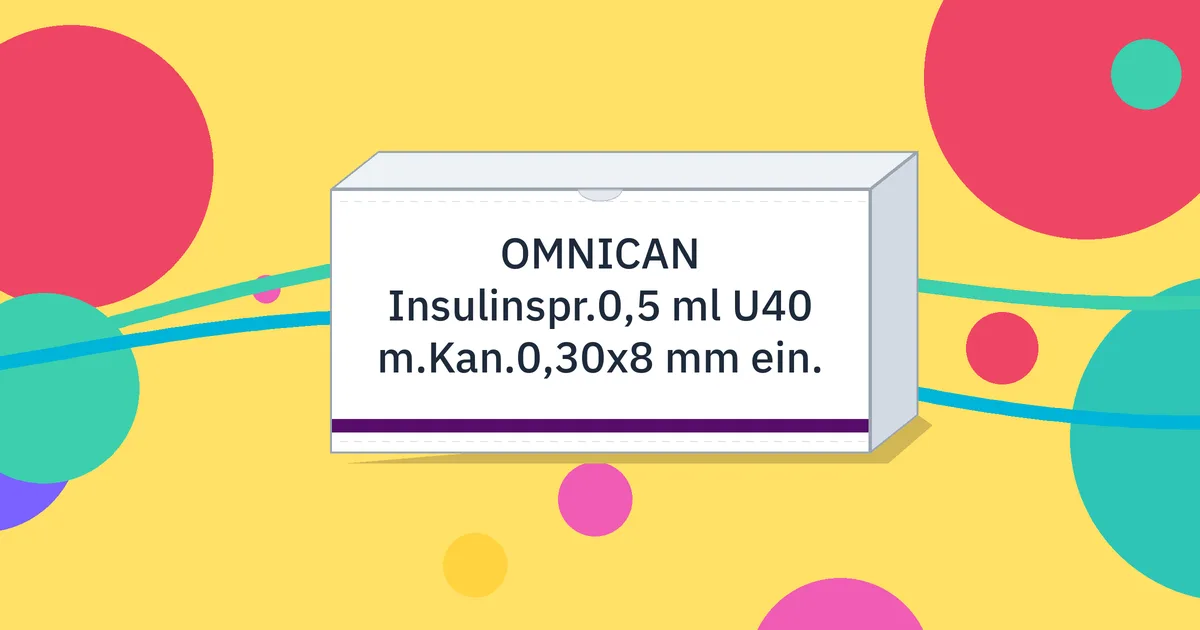 Symbolbild: Packung mit der Aufschrift OMNICAN Insulinspr.0,5 ml U40 m.Kan.0,30x8 mm ein. (PZN 00460813) – Verfügbarkeit und Bezug in Apotheken in Frankfurt am Main