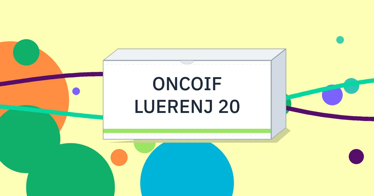 Symbolbild: Packung mit der Aufschrift ONCOIF LUERENJ 20 (PZN 19466600) – Verfügbarkeit und Bezug in Apotheken in Frankfurt am Main