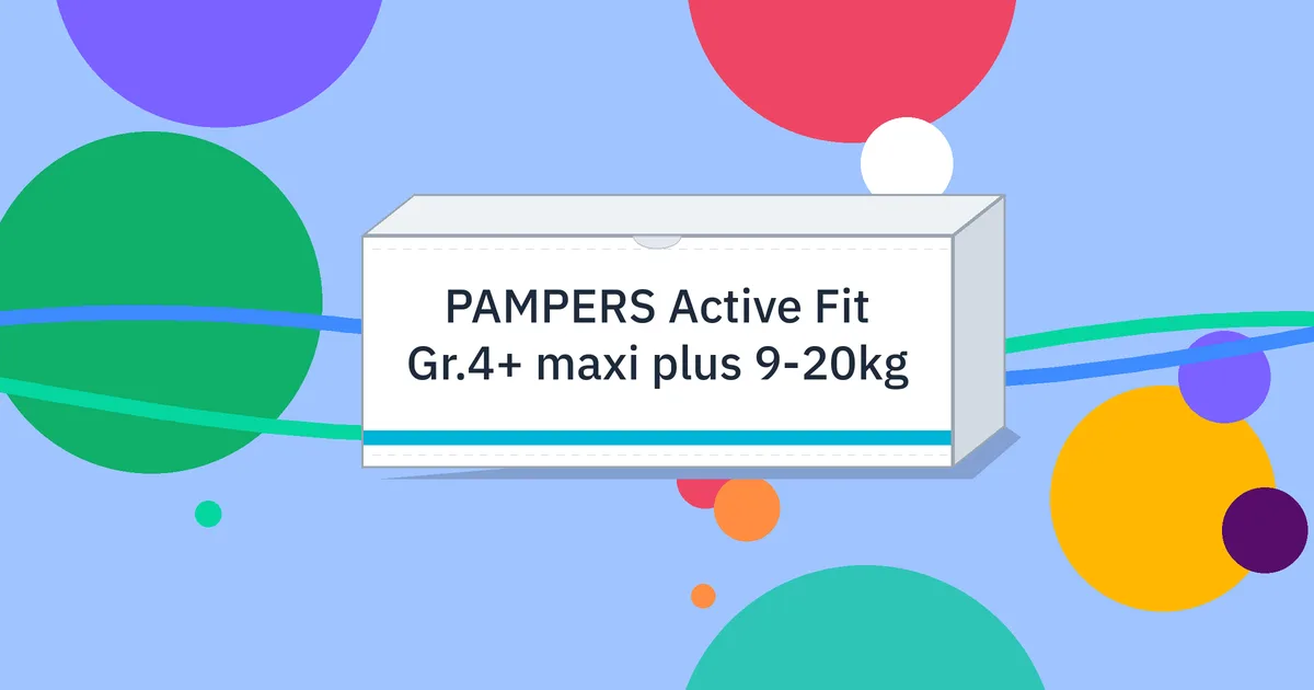 Symbolbild: Packung mit der Aufschrift PAMPERS Active Fit Gr.4+ maxi plus 9-20kg (PZN 06965974) – Verfügbarkeit und Bezug in Apotheken in Frankfurt am Main
