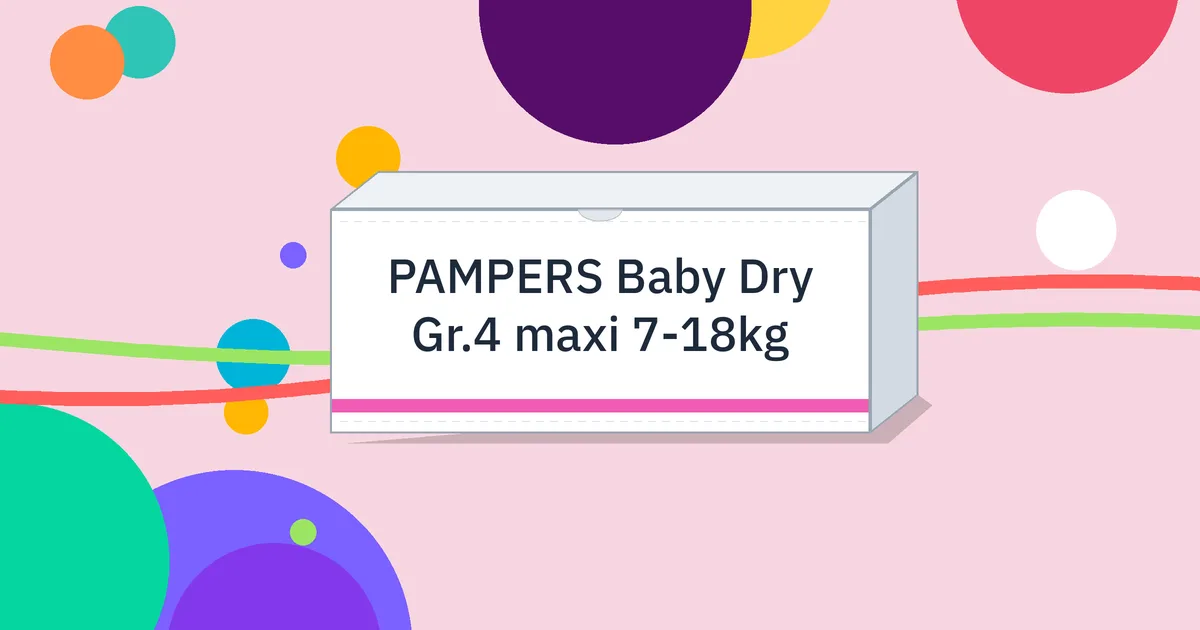 Symbolbild: Packung mit der Aufschrift PAMPERS Baby Dry Gr.4 maxi 7-18kg (PZN 07778062) – Verfügbarkeit und Bezug in Apotheken in Frankfurt am Main