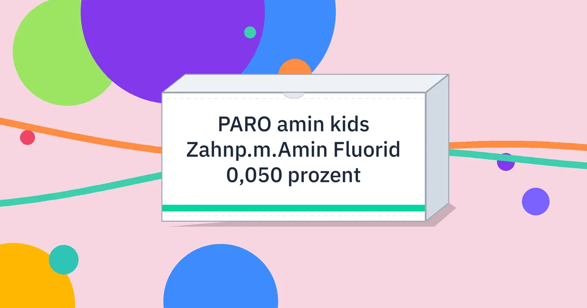 Symbolbild: Packung mit der Aufschrift PARO amin kids Zahnp.m.Amin Fluorid 0,050 prozent (PZN 17373248) – Verfügbarkeit und Bezug in Apotheken in Frankfurt am Main