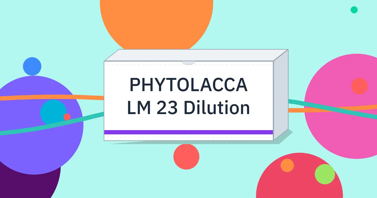 Symbolbild: Packung mit der Aufschrift PHYTOLACCA LM 23 Dilution (PZN 13036376) – Verfügbarkeit und Bezug in Apotheken in Frankfurt am Main