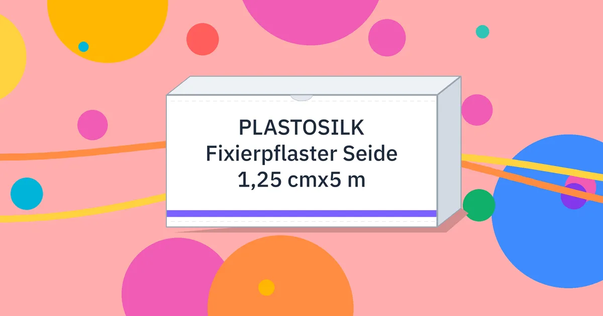 Symbolbild: Packung mit der Aufschrift PLASTOSILK Fixierpflaster Seide 1,25 cmx5 m (PZN 10269217) – Verfügbarkeit und Bezug in Apotheken in Frankfurt am Main