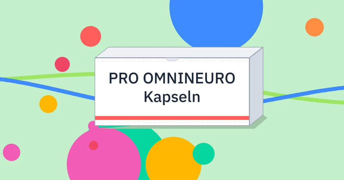 Symbolbild: Packung mit der Aufschrift PRO OMNINEURO Kapseln (PZN 16047794) – Verfügbarkeit und Bezug in Apotheken in Frankfurt am Main