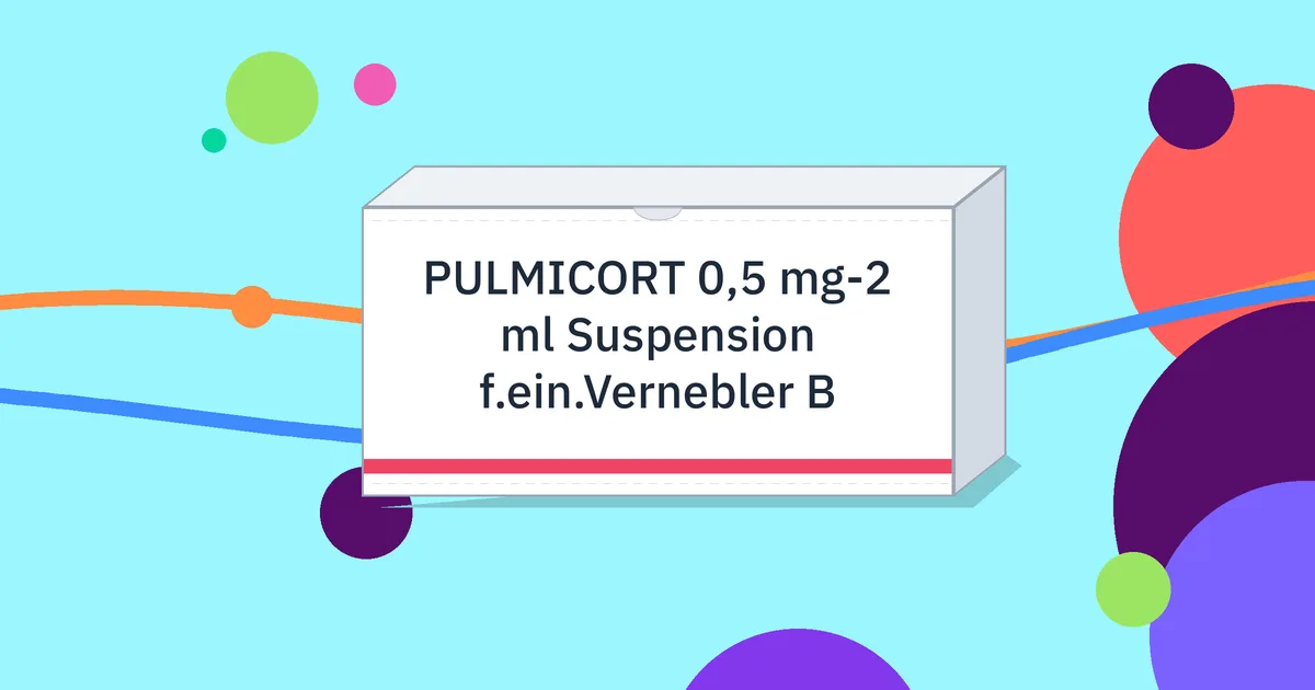 Symbolbild: Packung mit der Aufschrift PULMICORT 0,5 mg-2 ml Suspension f.ein.Vernebler B (PZN 00163096) – Verfügbarkeit und Bezug in Apotheken in Frankfurt am Main