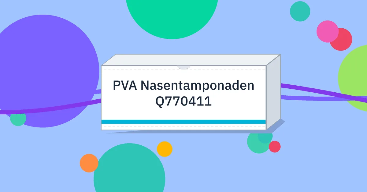Symbolbild: Packung mit der Aufschrift PVA Nasentamponaden Q770411 (PZN 09006062) – Verfügbarkeit und Bezug in Apotheken in Frankfurt am Main