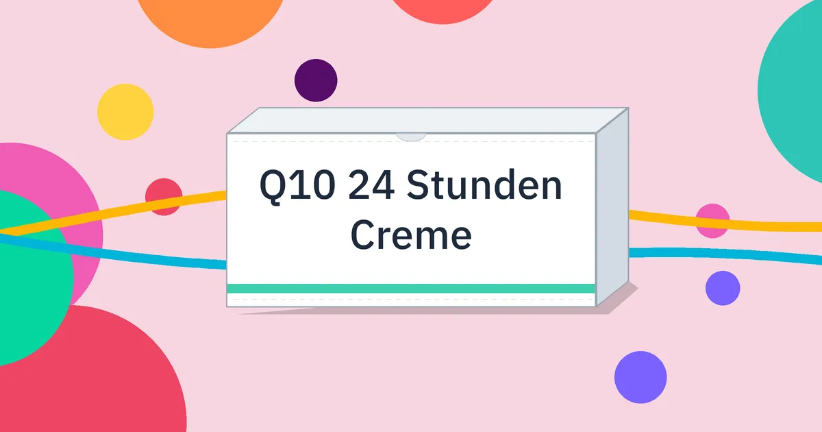 Symbolbild: Packung mit der Aufschrift Q10 24 Stunden Creme (PZN 06943760) – Verfügbarkeit und Bezug in Apotheken in Frankfurt am Main