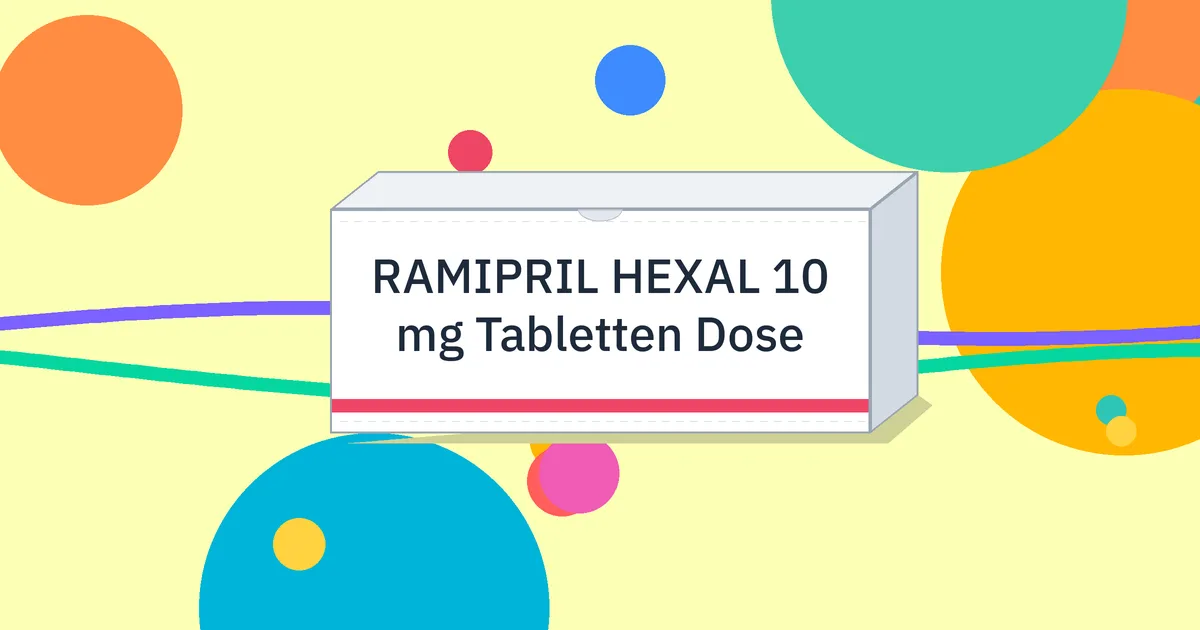 Symbolbild: Packung mit der Aufschrift RAMIPRIL HEXAL 10 mg Tabletten Dose (PZN 17420930) – Verfügbarkeit und Bezug in Apotheken in Frankfurt am Main