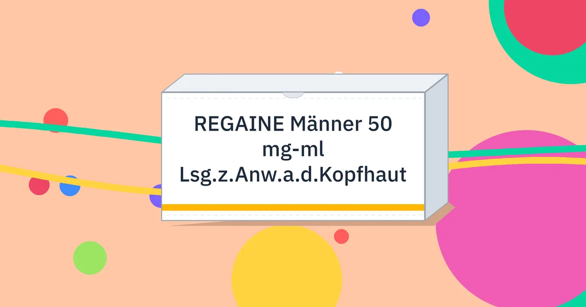 Symbolbild: Packung mit der Aufschrift REGAINE Männer 50 mg-ml Lsg.z.Anw.a.d.Kopfhaut (PZN 19299421) – Verfügbarkeit und Bezug in Apotheken in Frankfurt am Main
