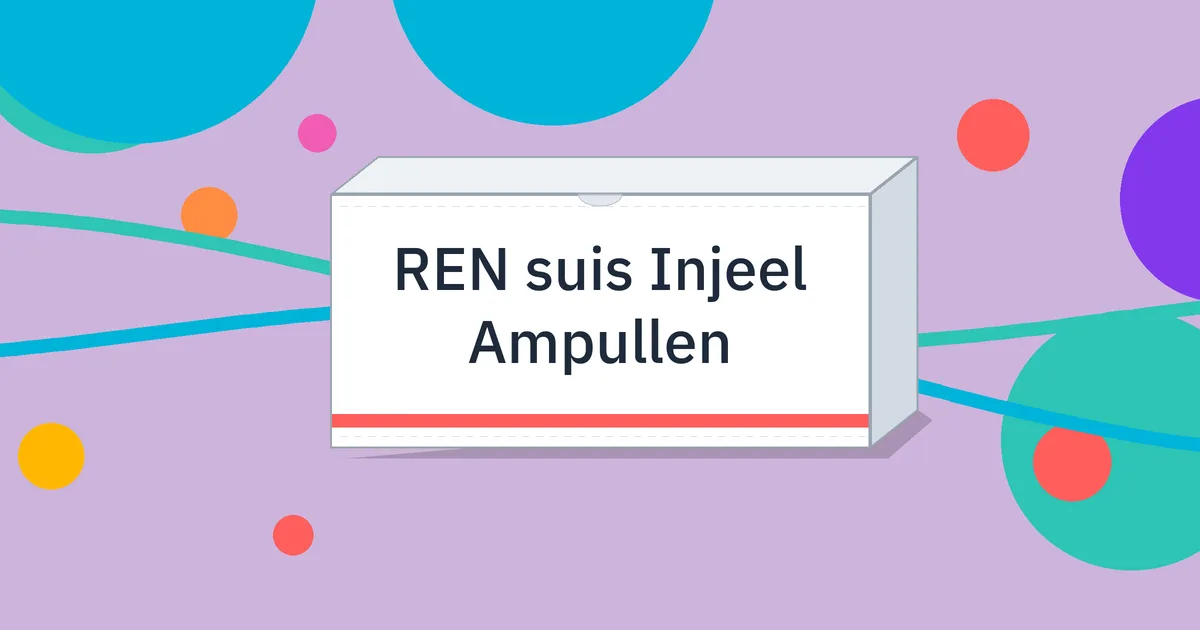 Symbolbild: Packung mit der Aufschrift REN suis Injeel Ampullen (PZN 00864367) – Verfügbarkeit und Bezug in Apotheken in Frankfurt am Main